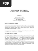 RA 9710 - Magna Carta of WomenII | PDF | Discrimination | Gender Studies