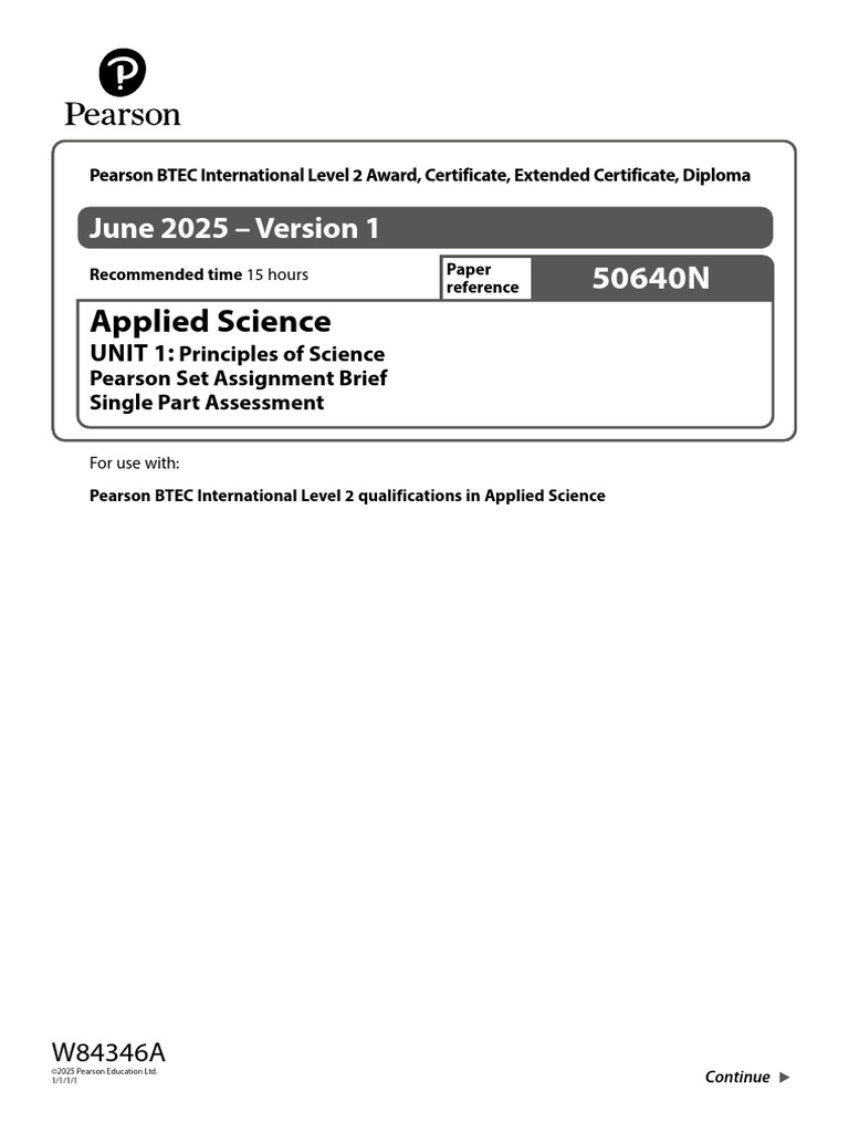 Psa Brief Unit1 Principles of Science Version 1 (1) (1) | PDF | Waves | Electromagnetic Spectrum