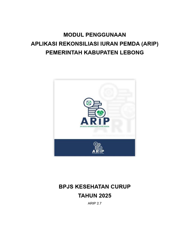 Panduan Aplikasi ARIP Pemda 2025 | PDF