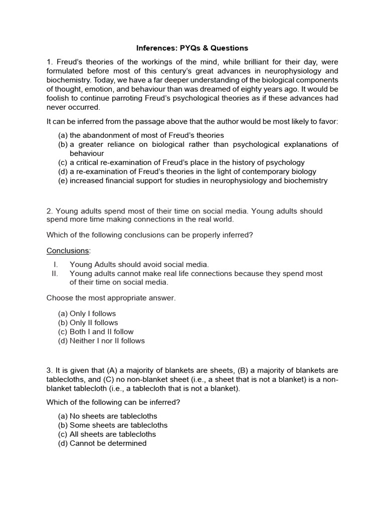 Critical Reasoning Questions | PDF | Decibel | Noise