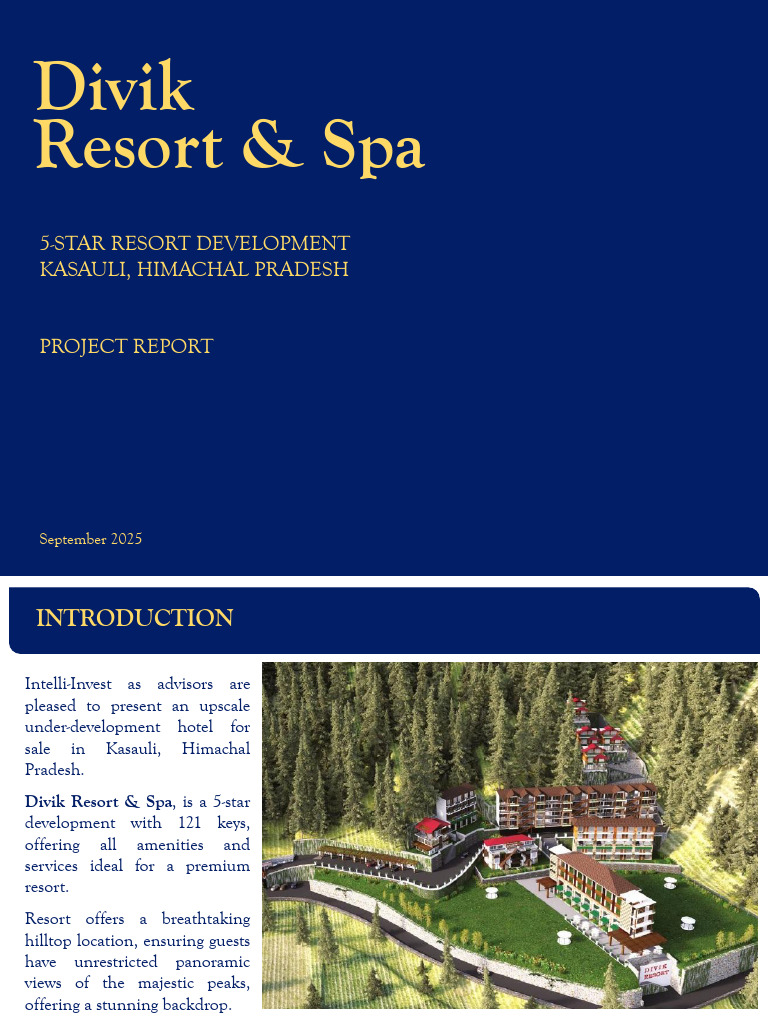 5-Star Divik Resort & Spa Kasauli Report | PDF