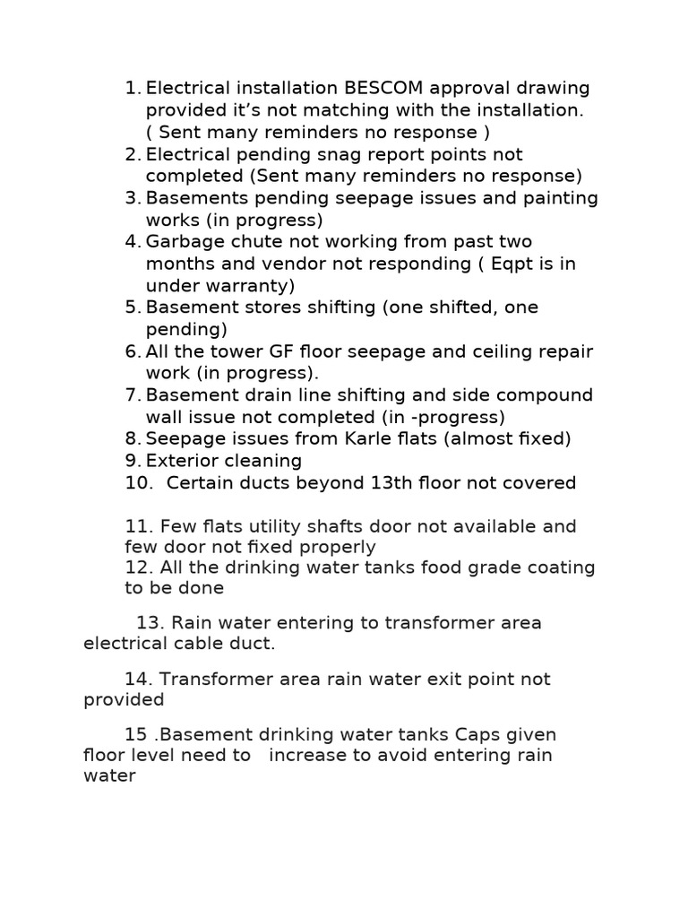 Karle Project Pending Work | PDF