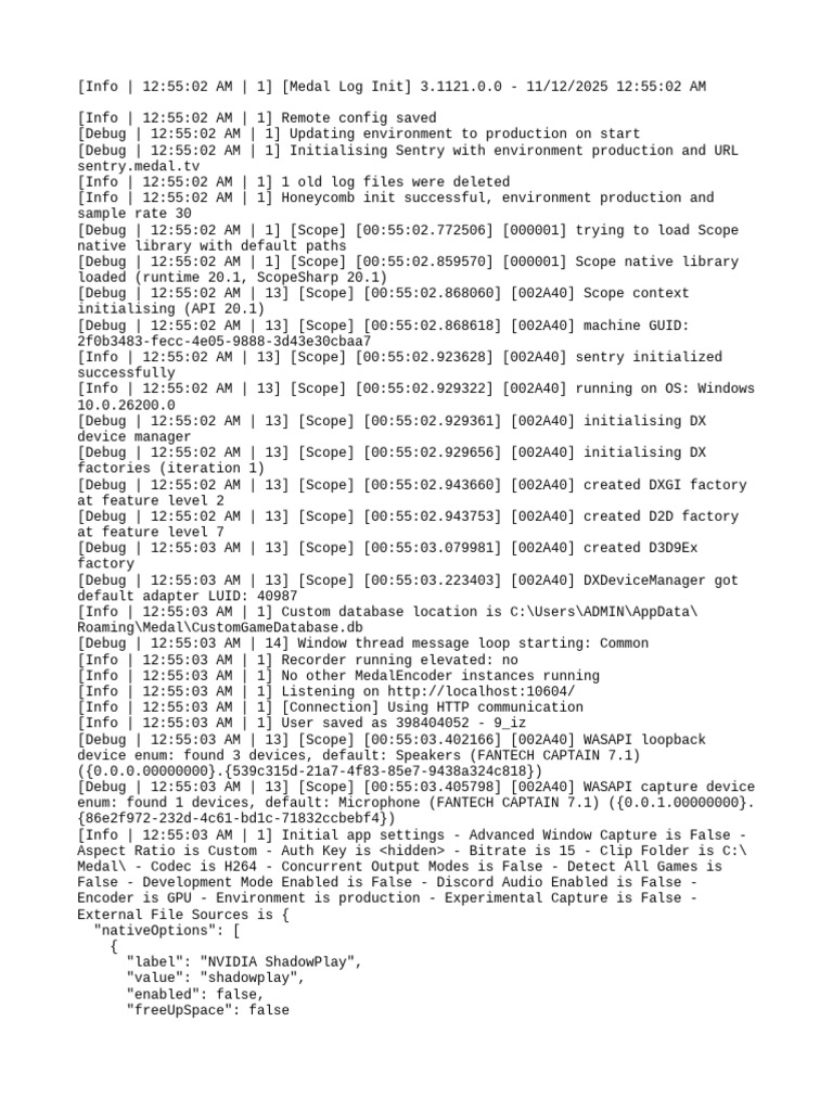 Medal Log 20251112 | PDF | Scope (Computer Science) | Computer Keyboard