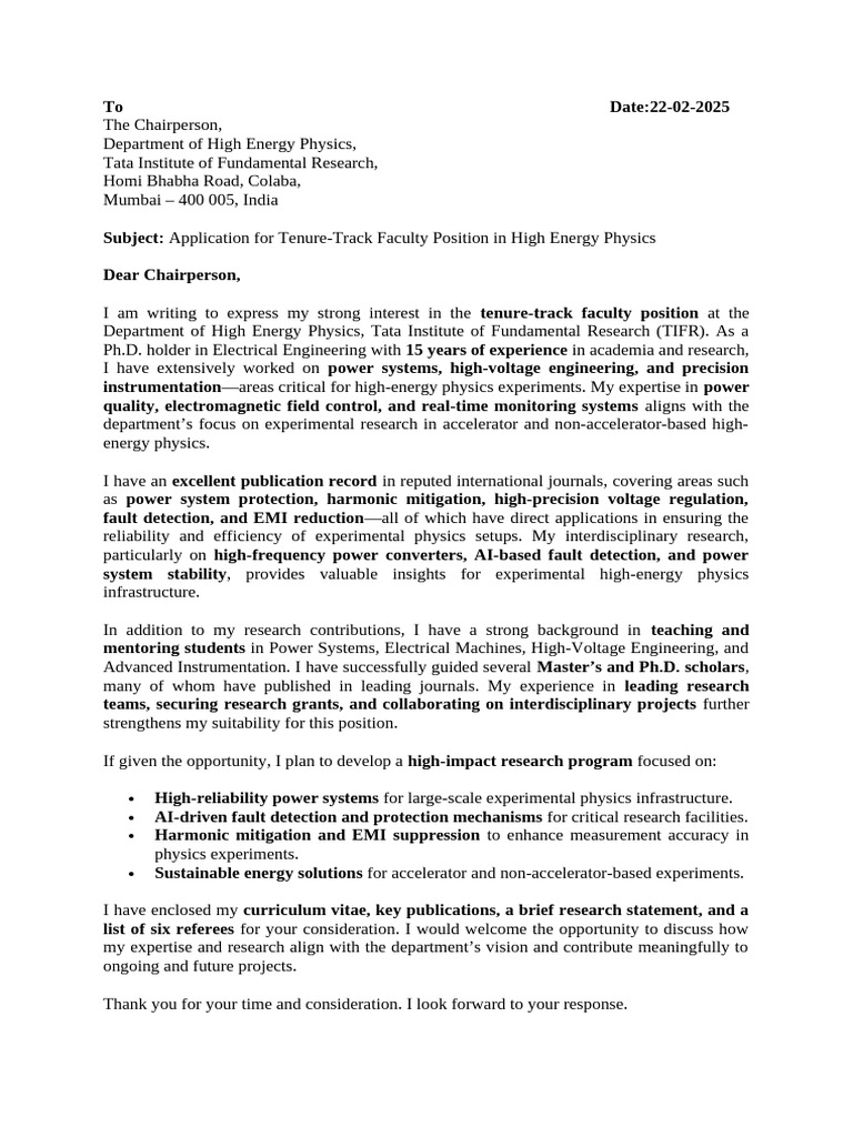 Covering Letter | PDF