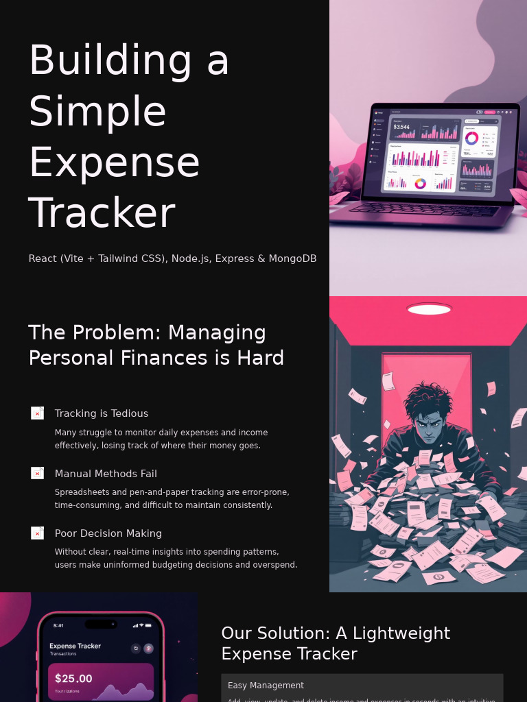 Simple Expense Tracker with React & Node | PDF | Information Technology ...