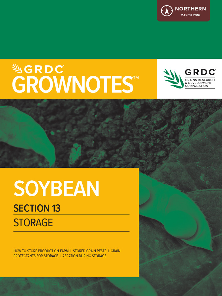 GrowNote Soybean North 13 Storage | PDF | Soybean