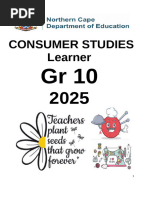 Grade 10 Consumer Studies Term 1 Revision | PDF | Nutrients | Foods