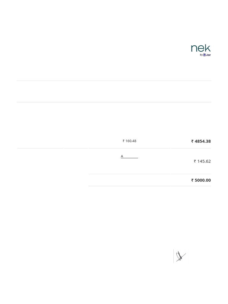 Jar Gold Retail Private Limited: Tax Invoice | PDF