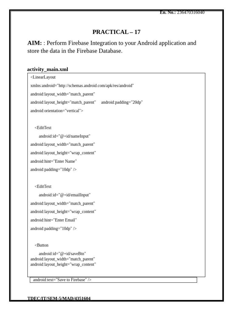 Mad 17 | PDF | Android (Operating System) | Mobile Software