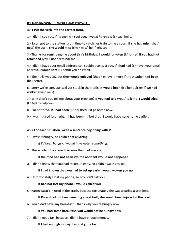 If I Had Known I Wish I Had Known | PDF
