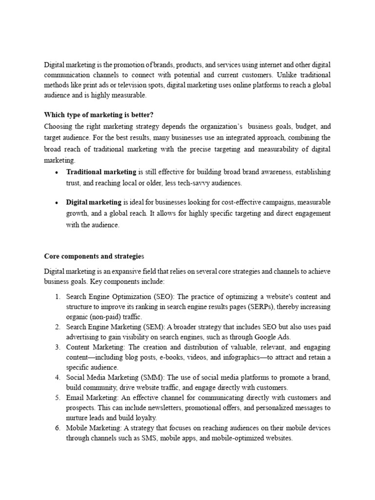 Digital Marketing Introduction1 Pdf Digital Marketing Advertising