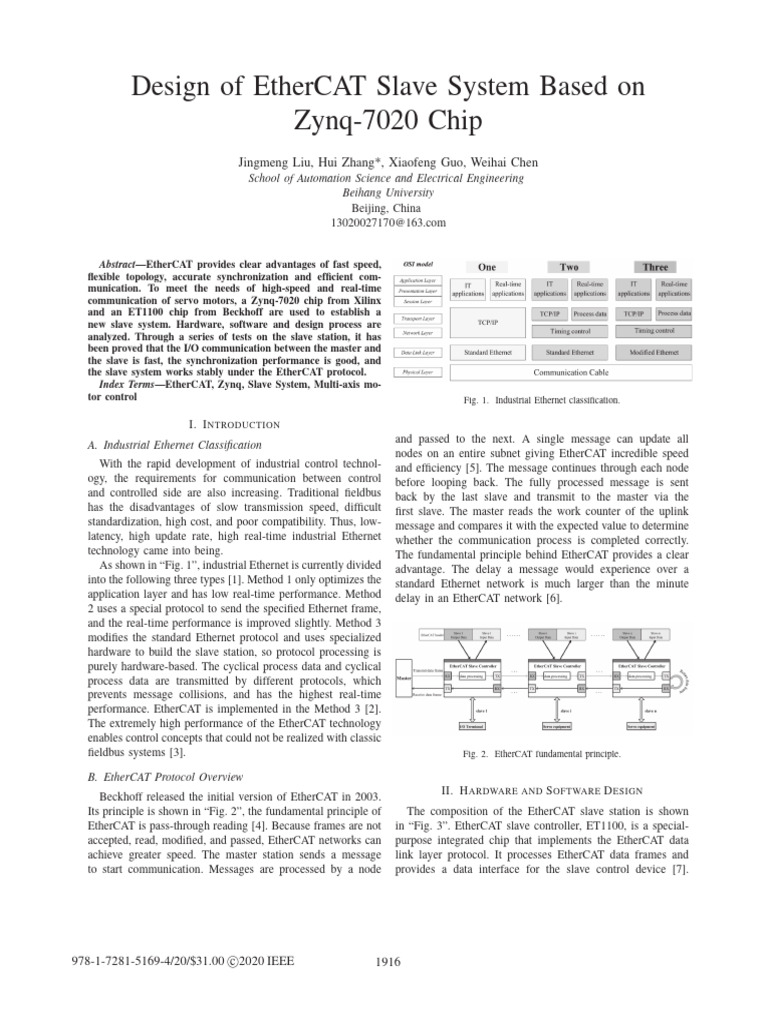 Design of EtherCAT Slave System Based On | PDF | Field Programmable ...