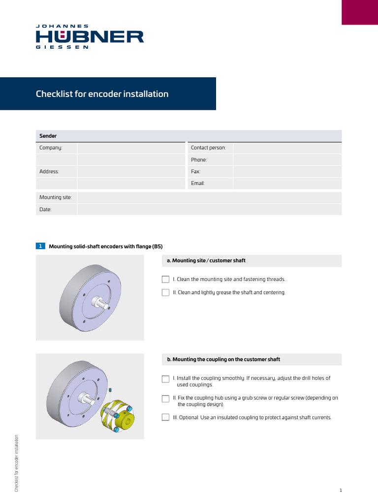 Checklist Encoder Installation User Manual en | PDF | Electrical ...