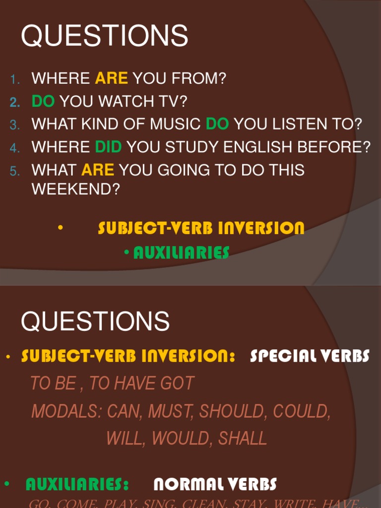 1 How To Make Questions | PDF