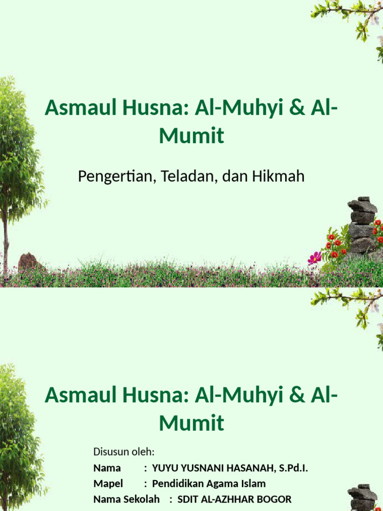 Asmaul Husna Al Muhyi Al Mumit | PDF