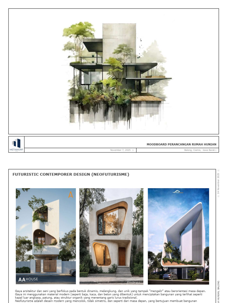 Moodboard Rumah - Balong, Ciamis | PDF