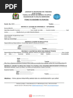Form Ya Likizo Mpya | PDF