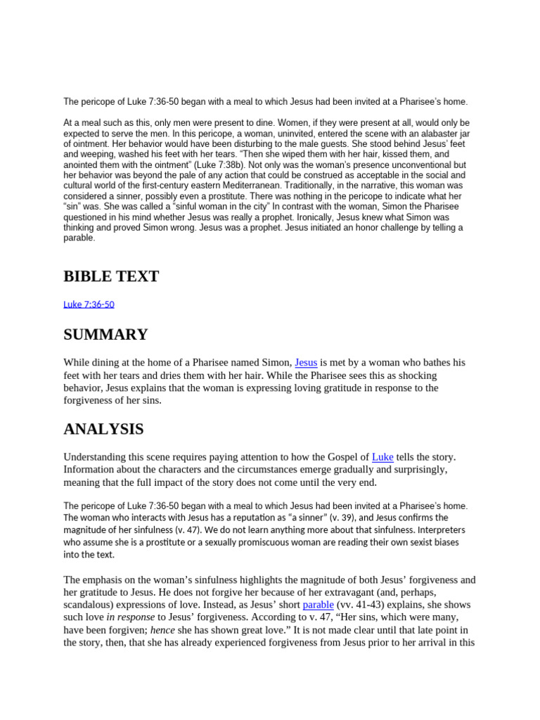 Exegesis | PDF | Jesus
