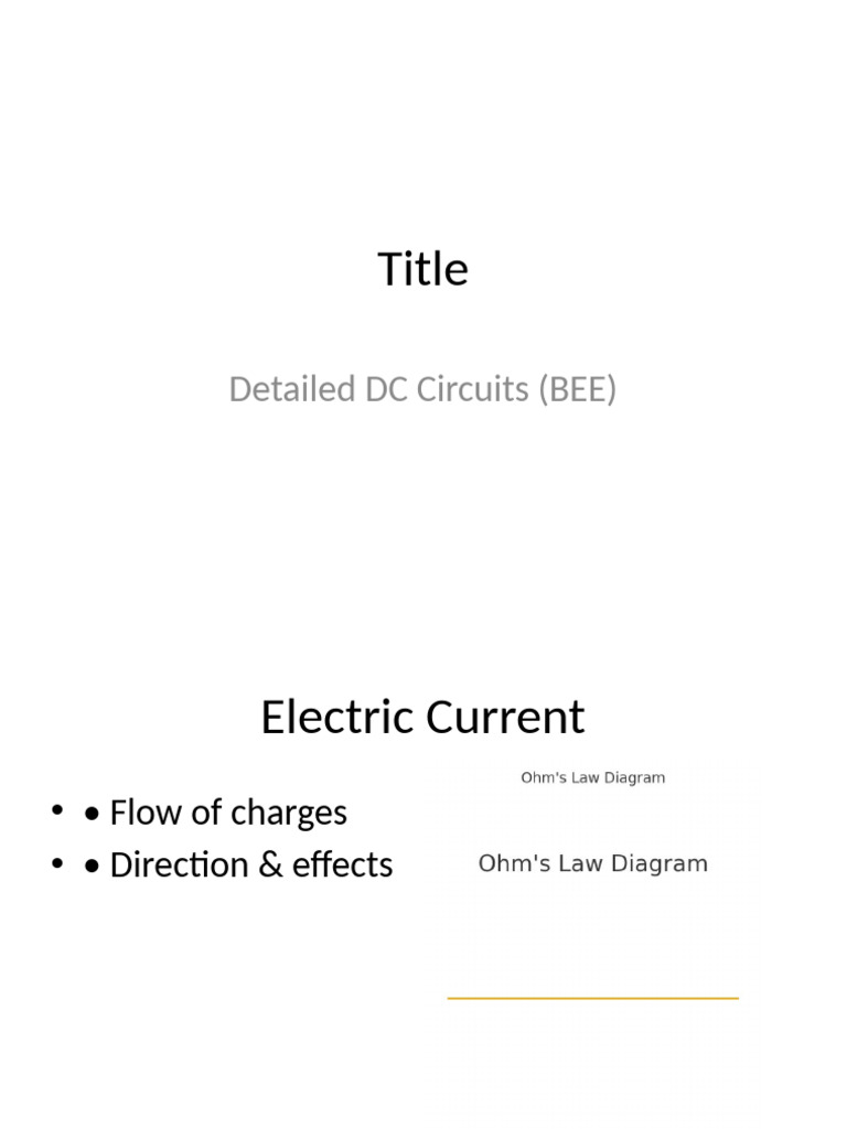 Detailed DC Circuits With Images | PDF