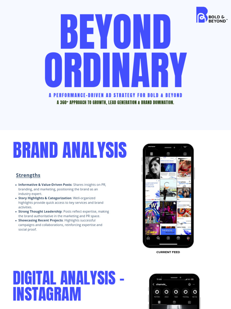 Beyond Ordinary A Performance-Driven Ad Strategy For Bold & Beyond ...