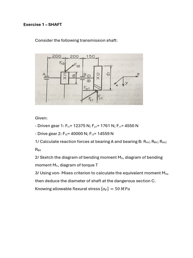Exercise1 SHAFT 30-10-24 | PDF
