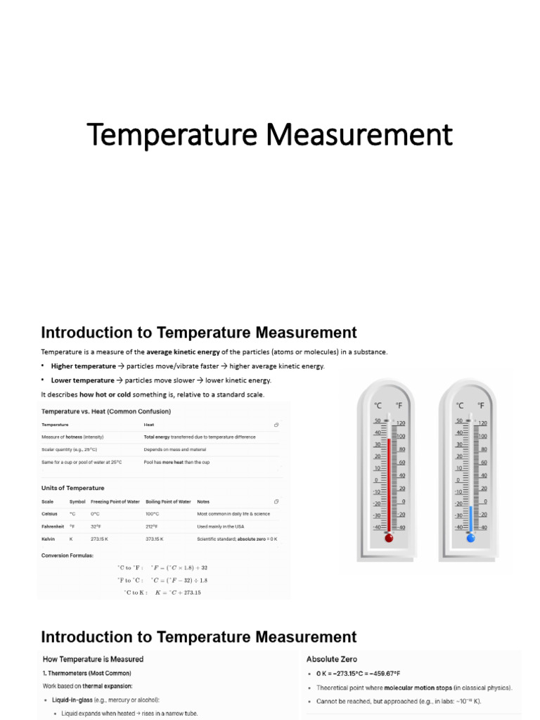 Temperature Measurement Pdf