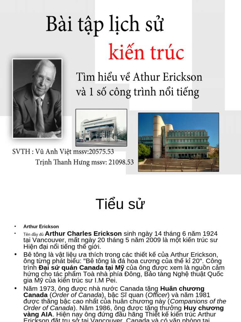 Arthur Erickson | PDF