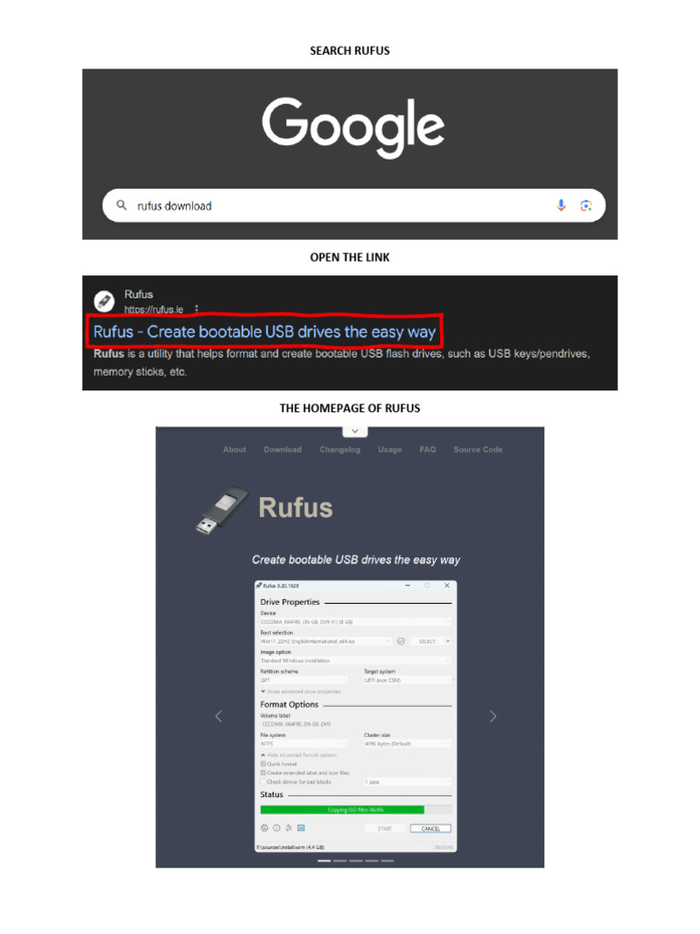 Rufus DL Tutorial | PDF