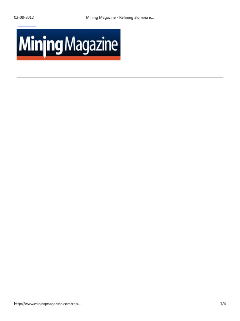 Orbite's Alumina Extraction Using HCL | PDF | Aluminium Oxide | Materials