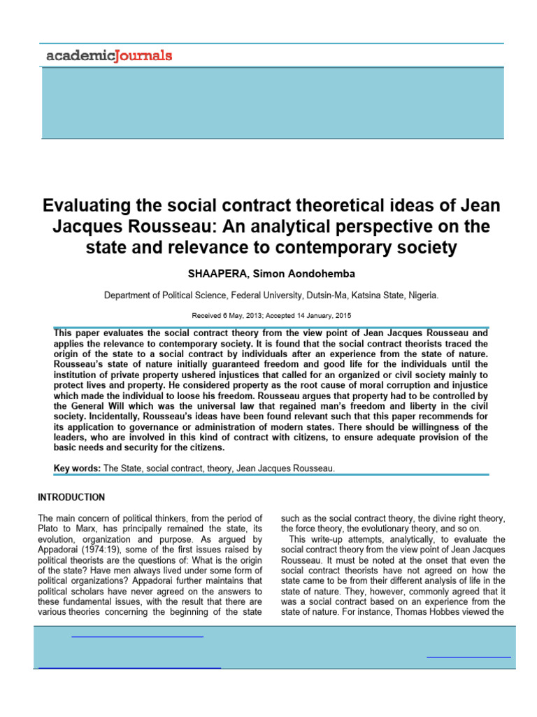 99 A 103649804 | PDF | Social Contract | Jean Jacques Rousseau