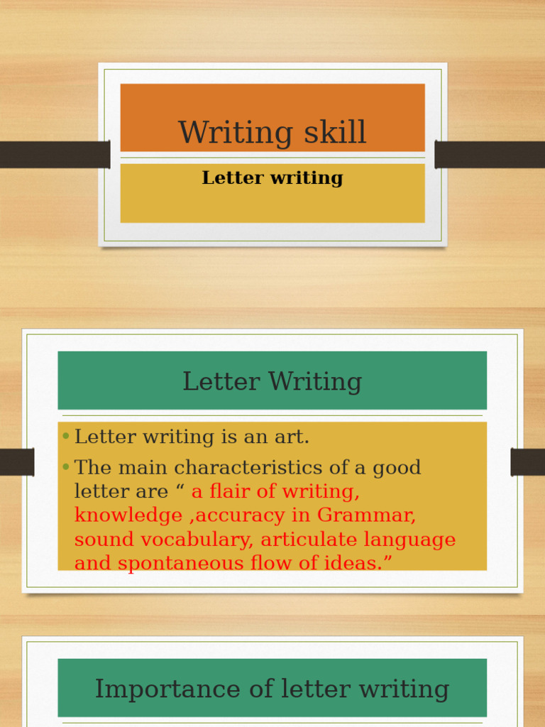 Writing Skill | PDF | Communication | Human Communication