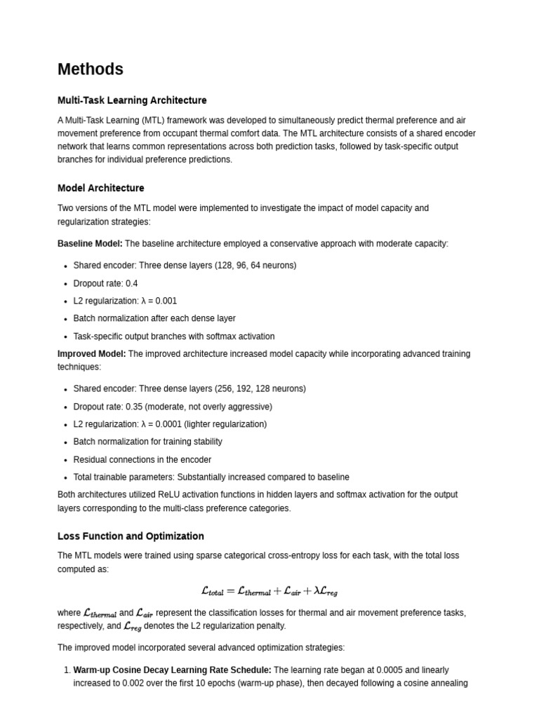 MTL Methods Results Sections | PDF | Applied Mathematics | Machine Learning