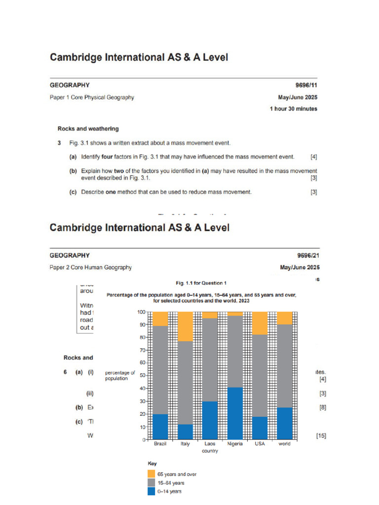 PP Practice Rocks & Population June 2025 | PDF