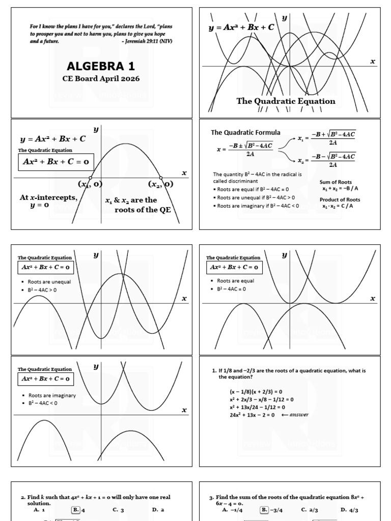 Quadratic Equations and Their Roots | PDF | Quadratic Equation | Algebra