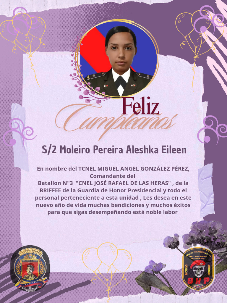 Documento A4 Carta Feliz Cumpleaños Collage Violeta - 20250904 - 170716 ...