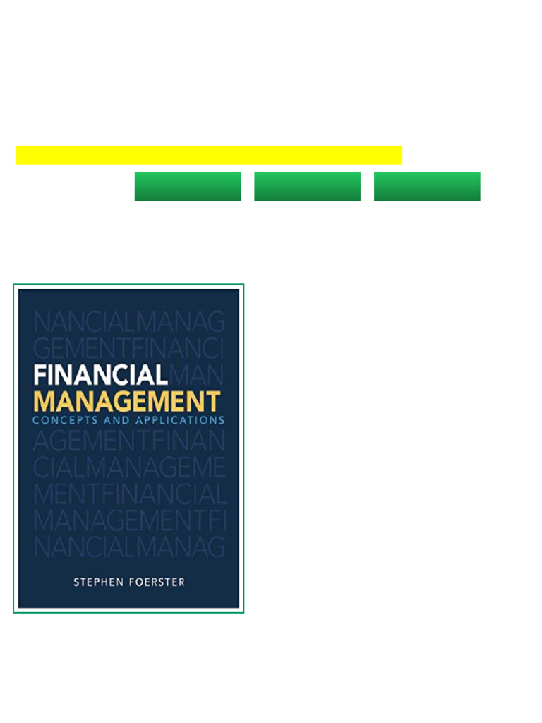 (PowerPoint) Financial Management Concepts and Applications 1e by ...