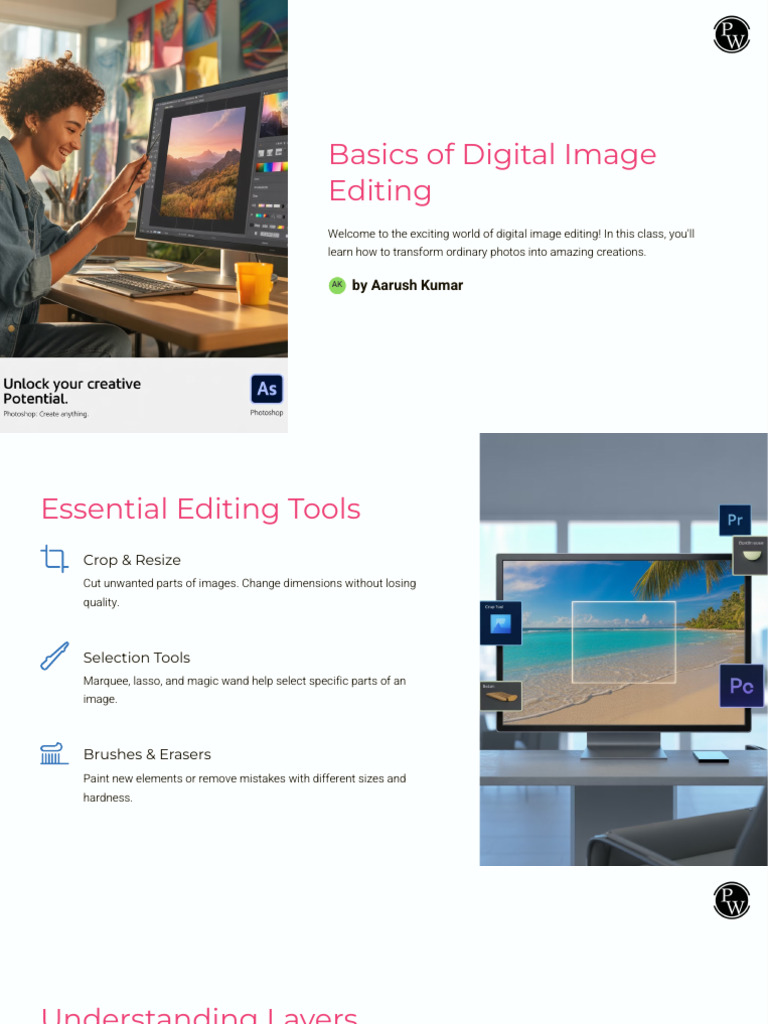 Basics of Digital Image Editing Tools Layers and Effects | PDF | Image ...
