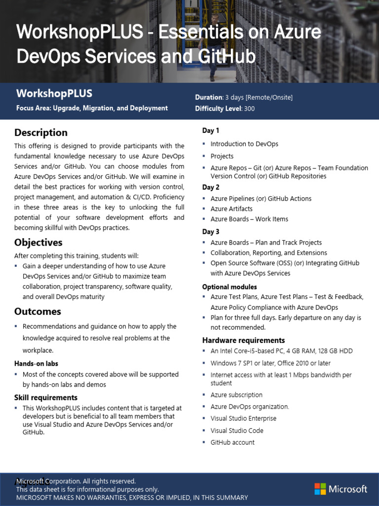 Essentials On Azure DevOps and GitHub | PDF | Microsoft Azure | Microsoft