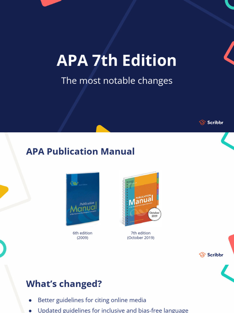 Key Changes in APA 7th Edition | PDF | Apa Style | Publishing