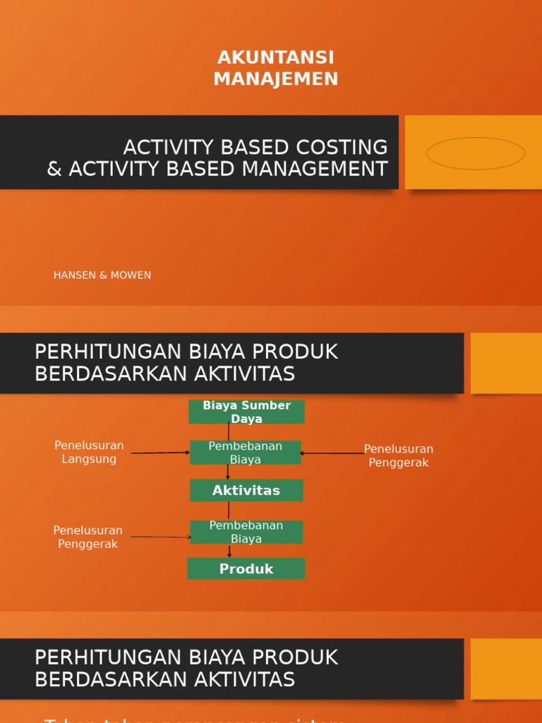 Perhitungan Biaya Berdasarkan Aktivitas | PDF