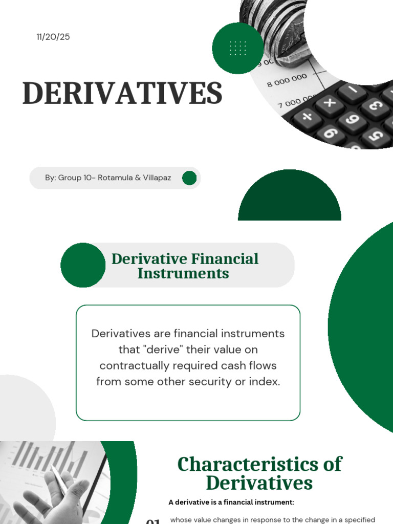 Derivatives PDF | PDF | Derivative (Finance) | Futures Contract