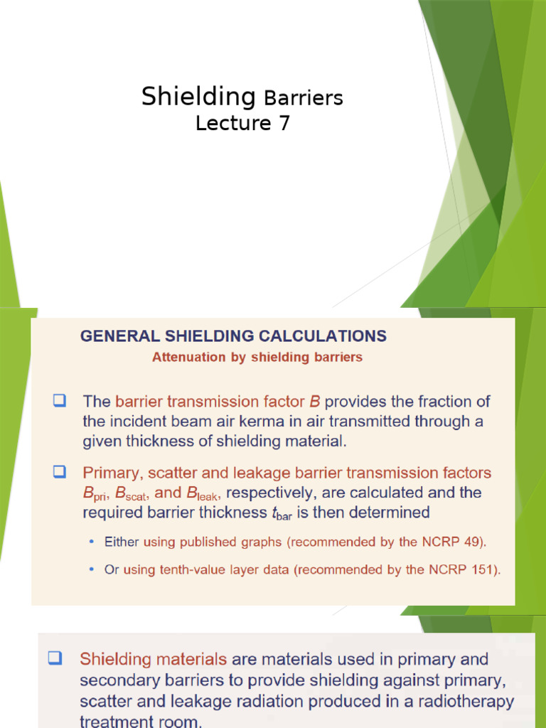 Shielding: Barriers | PDF