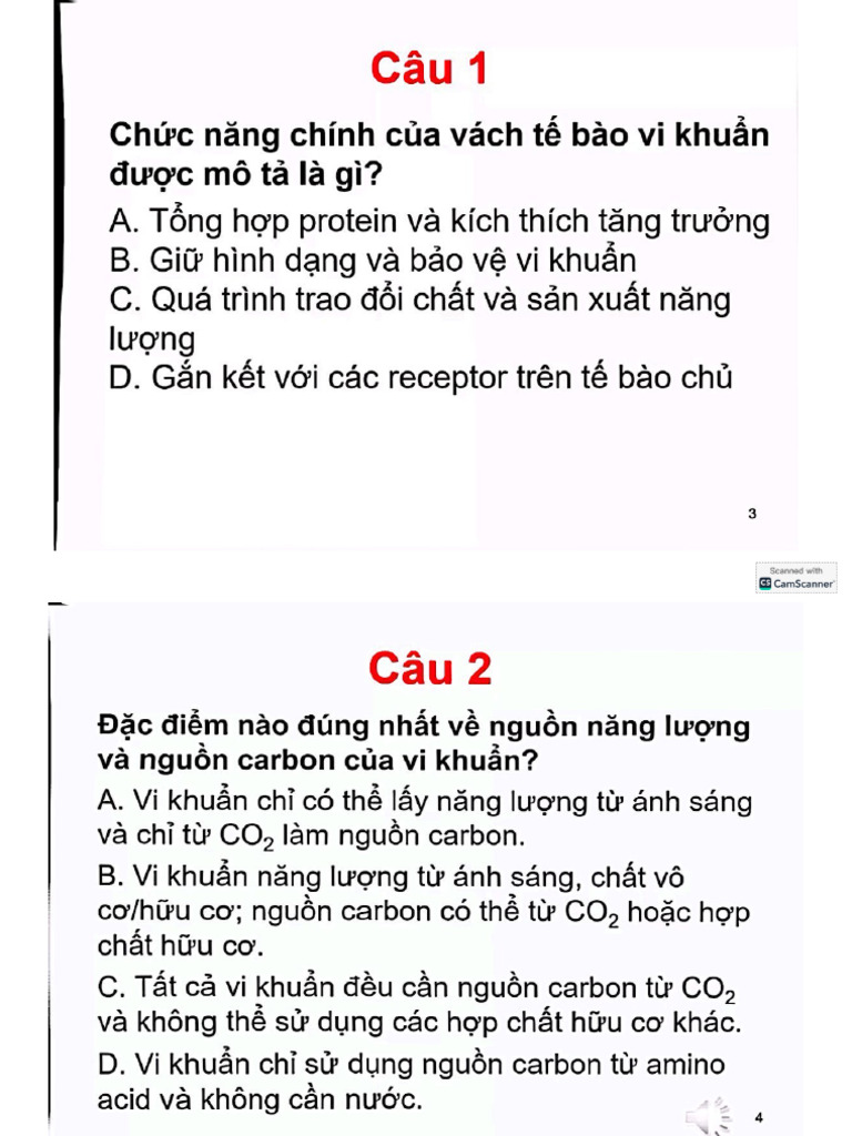 Gk Vi Sinh y Học Đề 1 1 | PDF
