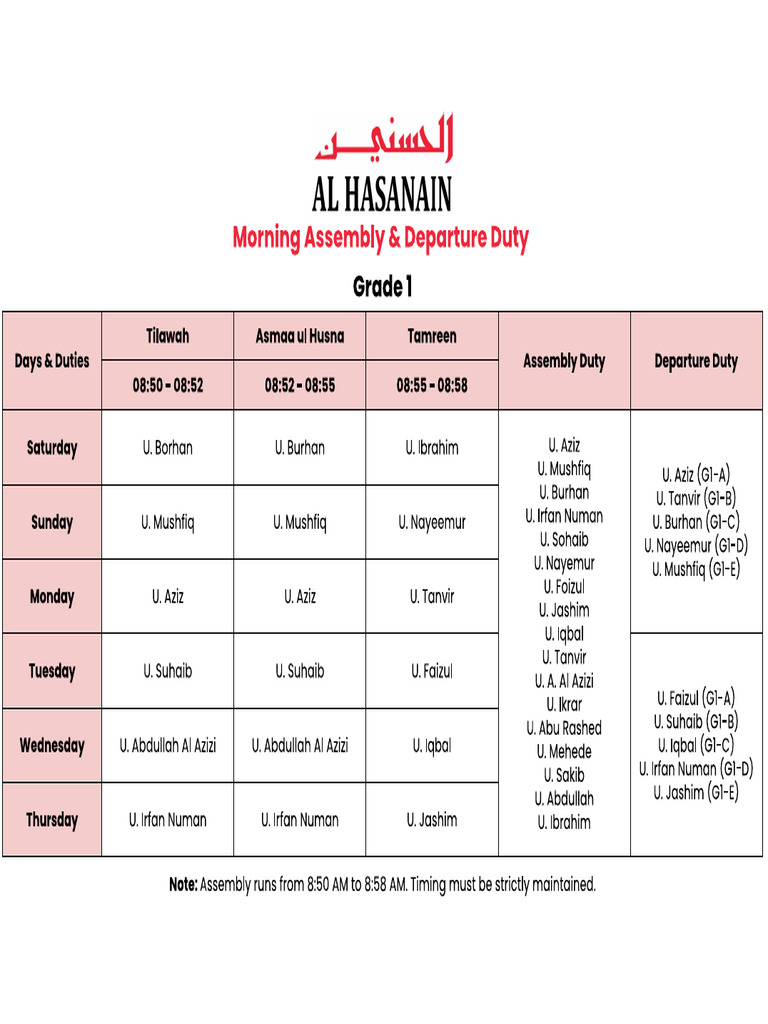 Updated Assembly Grade 1 | PDF