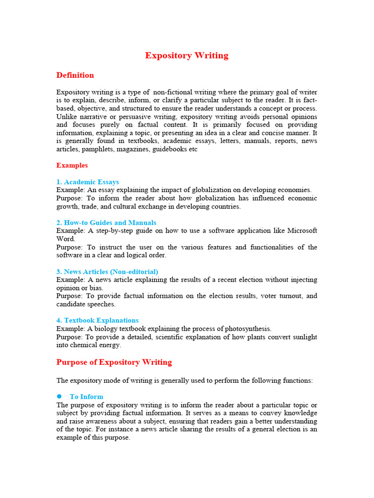 Introduction of Expository Writing | PDF | Essays | Information