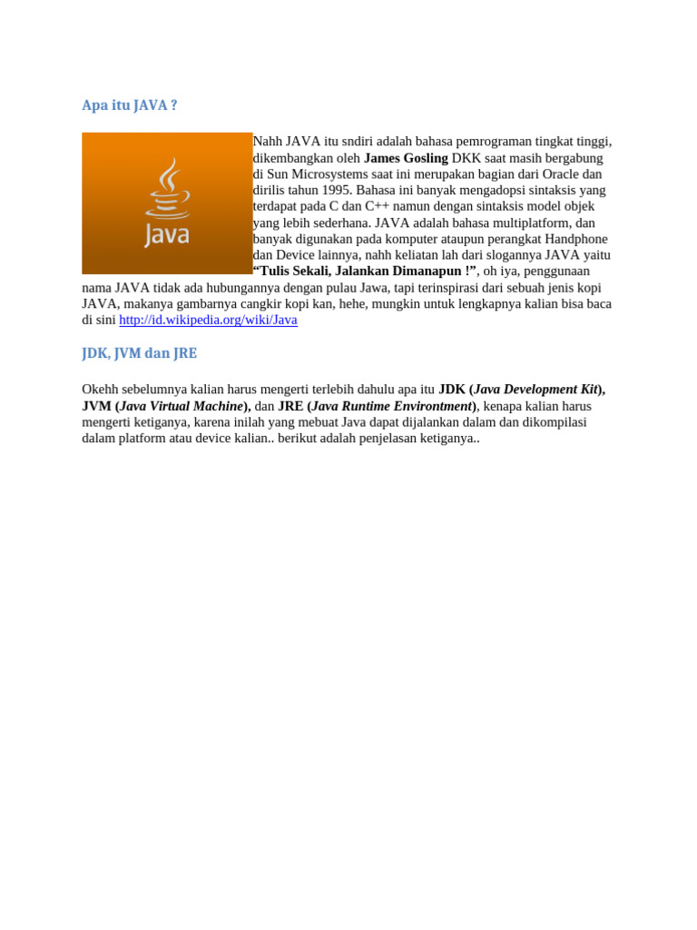 Apa Itu JAVA | PDF