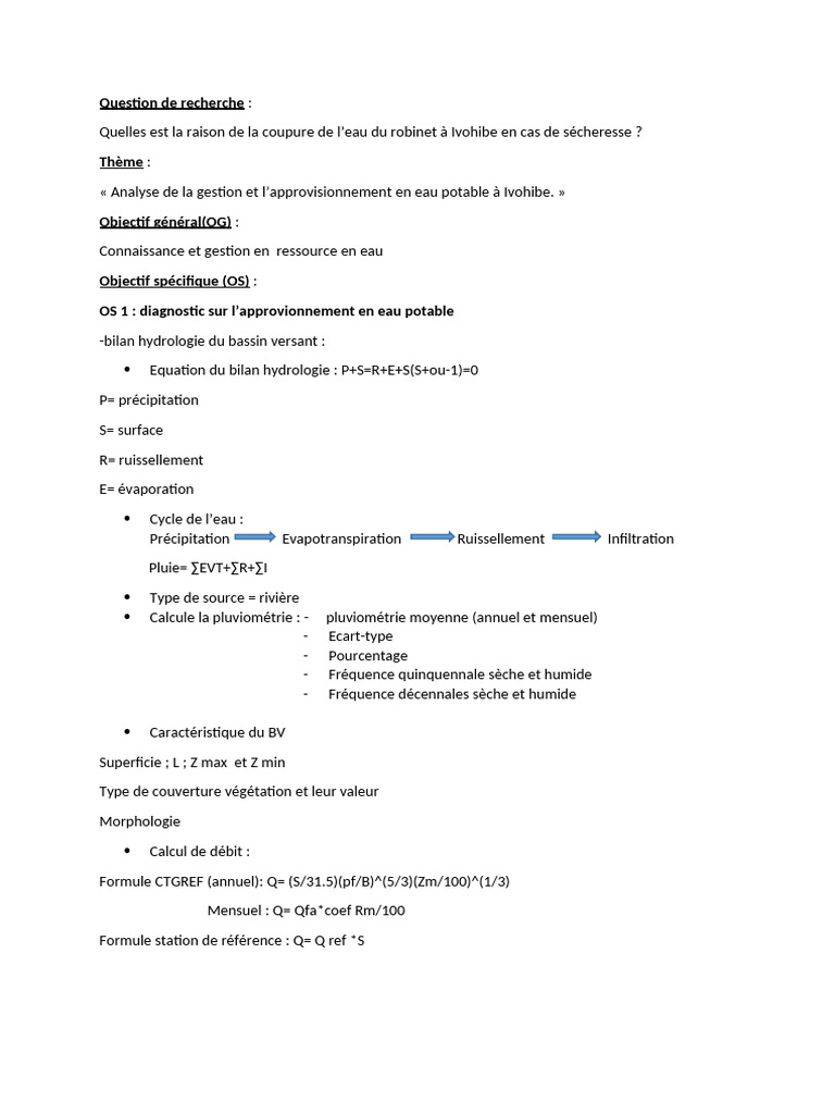 Protocole de Recherche | PDF