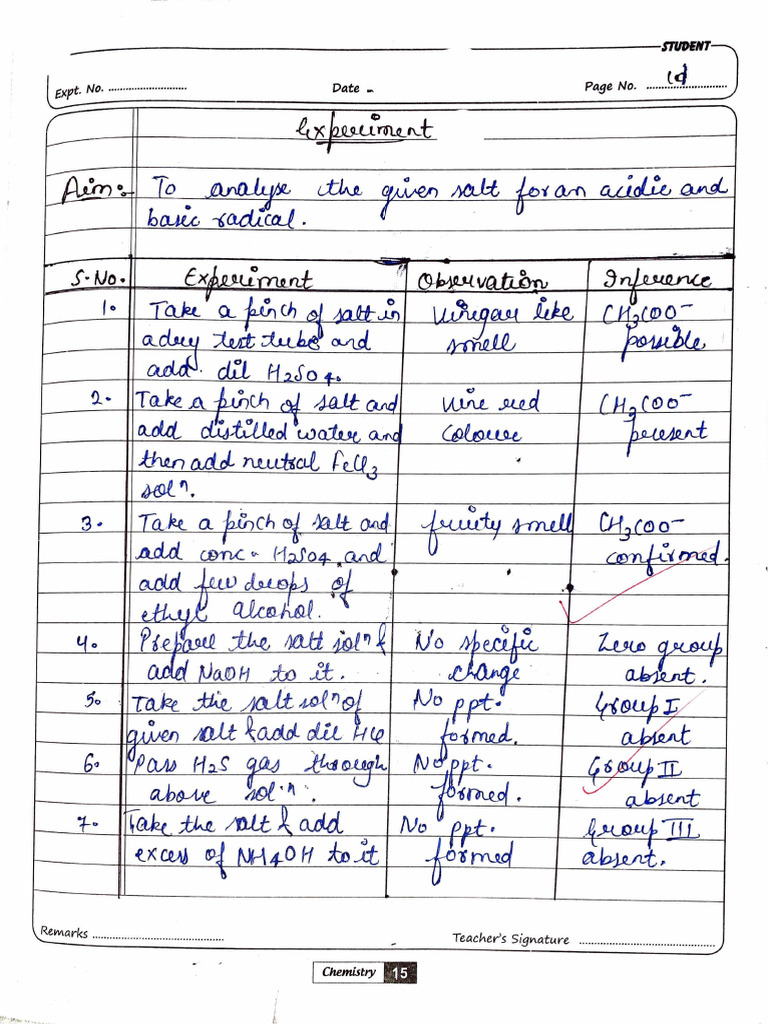 Chemistry Exp 11 | PDF