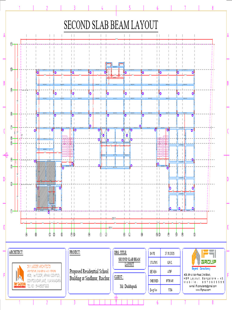 1756 - Second Slab Beam Layout - 27!10!2025 | PDF