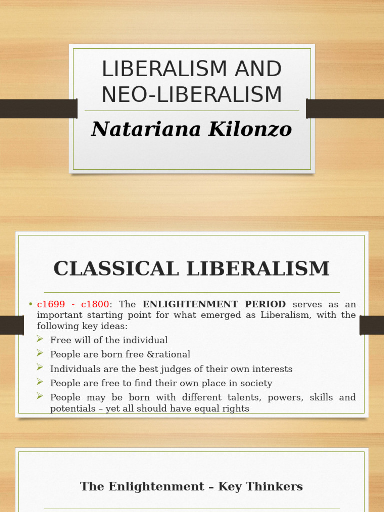 Understanding Liberalism and Neo-Liberalism | PDF | Liberalism ...